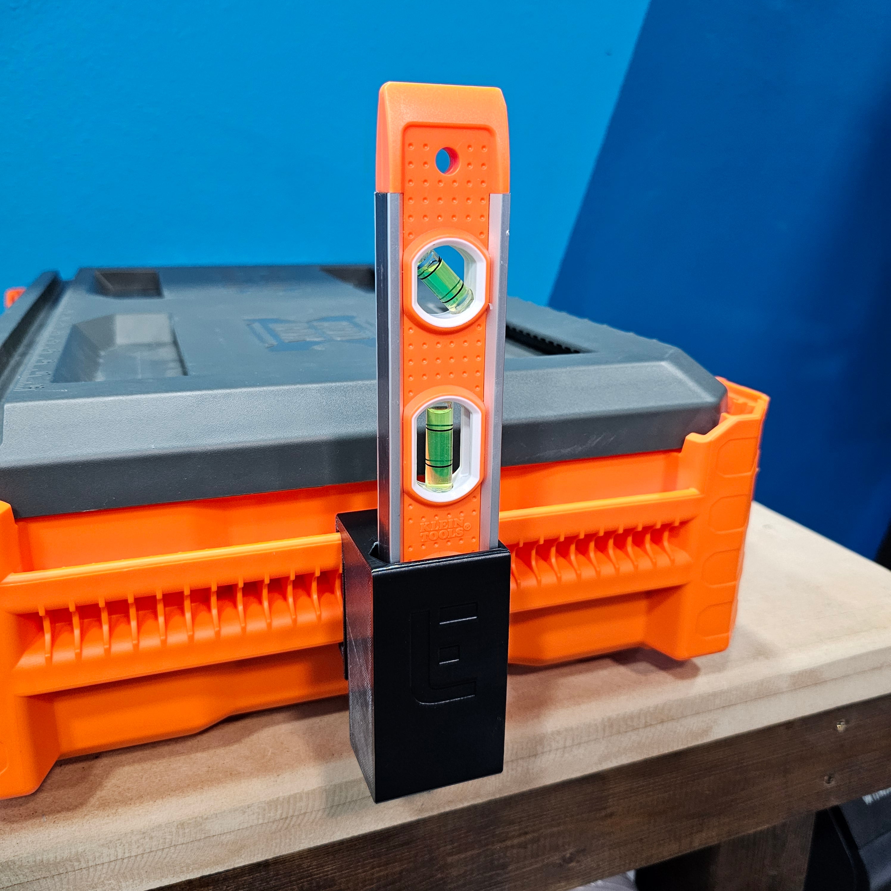 Bubble Level Holder for Klein MODBox Rail | Lipich Engineering